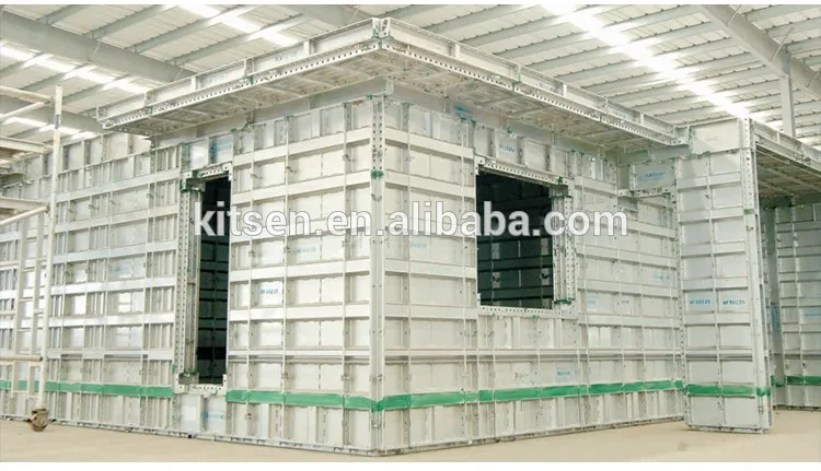 Reusable Recycling Monolithic Concrete Forms Aluminium Formwork System