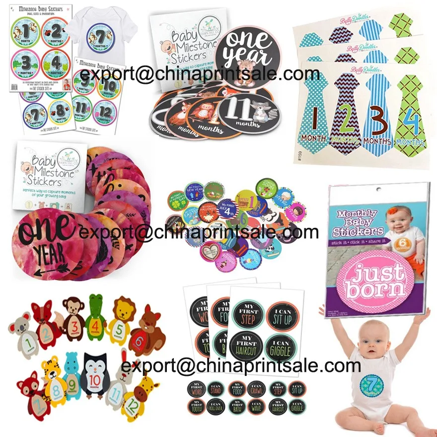 Baby Monthly Sticker Easy Peel Off New Baby Gift Sticker Sets - Buy ...