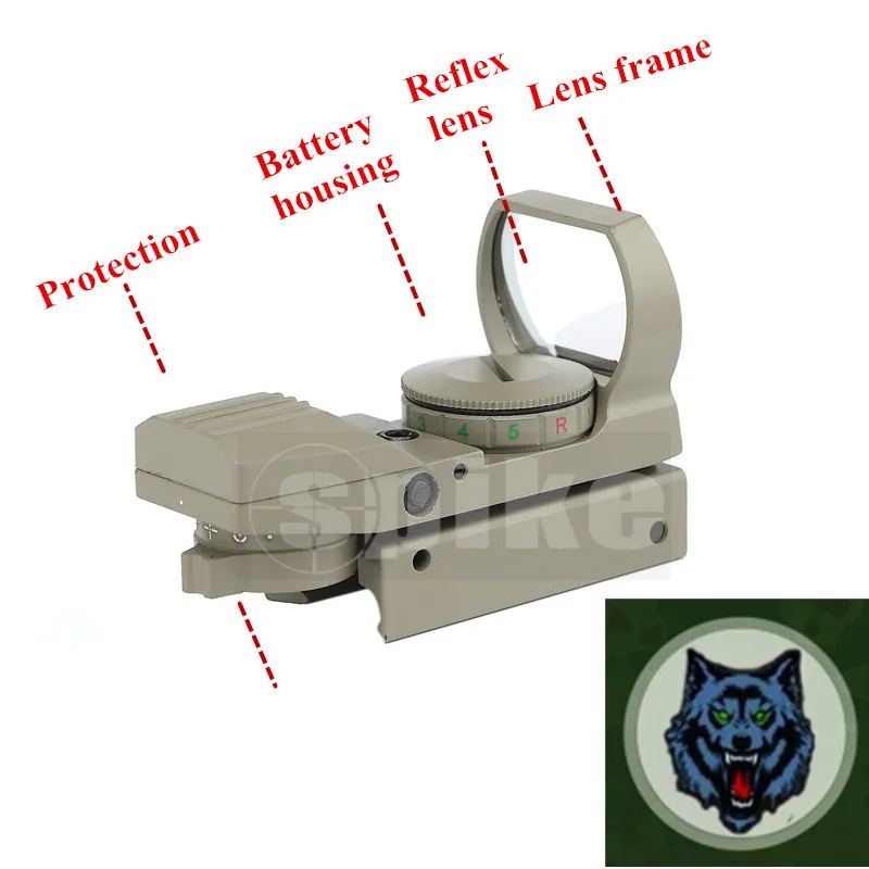 Spike Hd101(desert Tan) Red Dot Scope - Buy Red Dot Laser Sight Scope ...