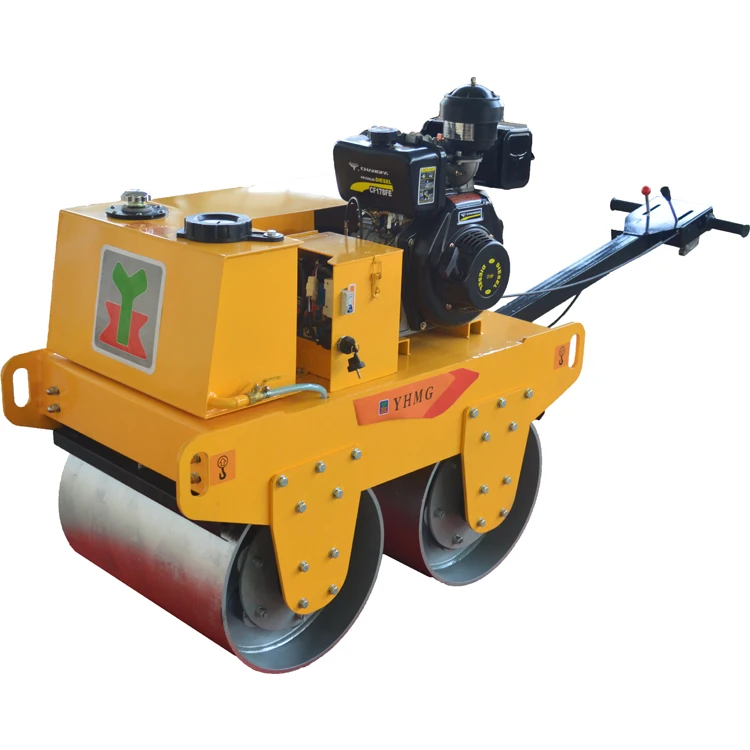 Competitive Price Double Drum Hand Operated Vibratory Road Roller Hand ...
