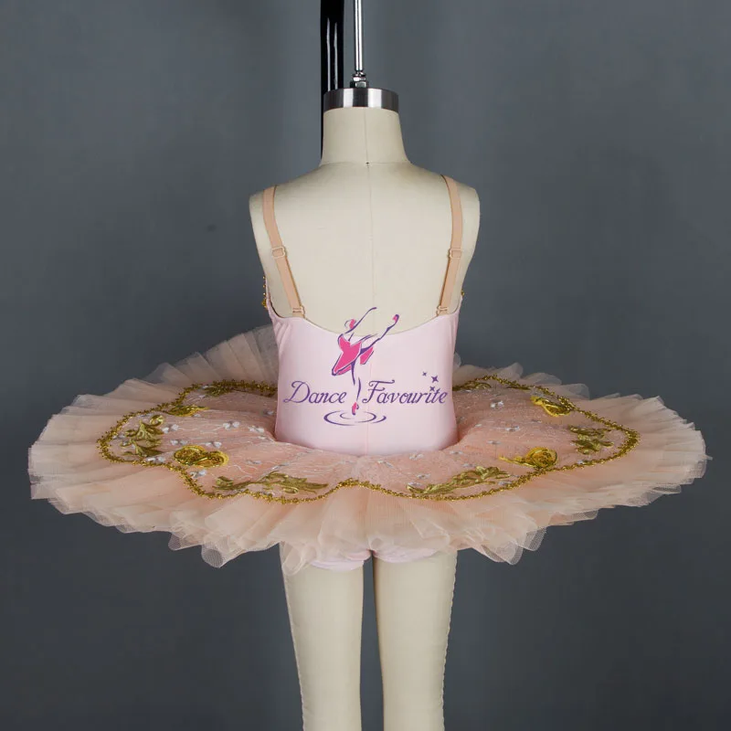 Pale Pink Professional Ballet Tutu Dress For Girls Performance Dance ...