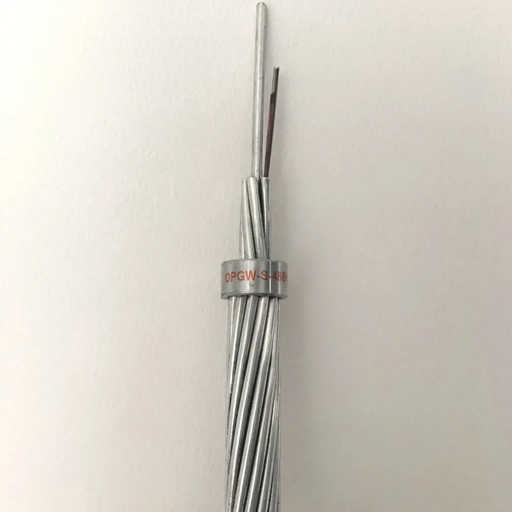 Power Transmission Line Fiber Optical Opgw Cable G652 G655 12 24 48 72 96 Core Overhead ...