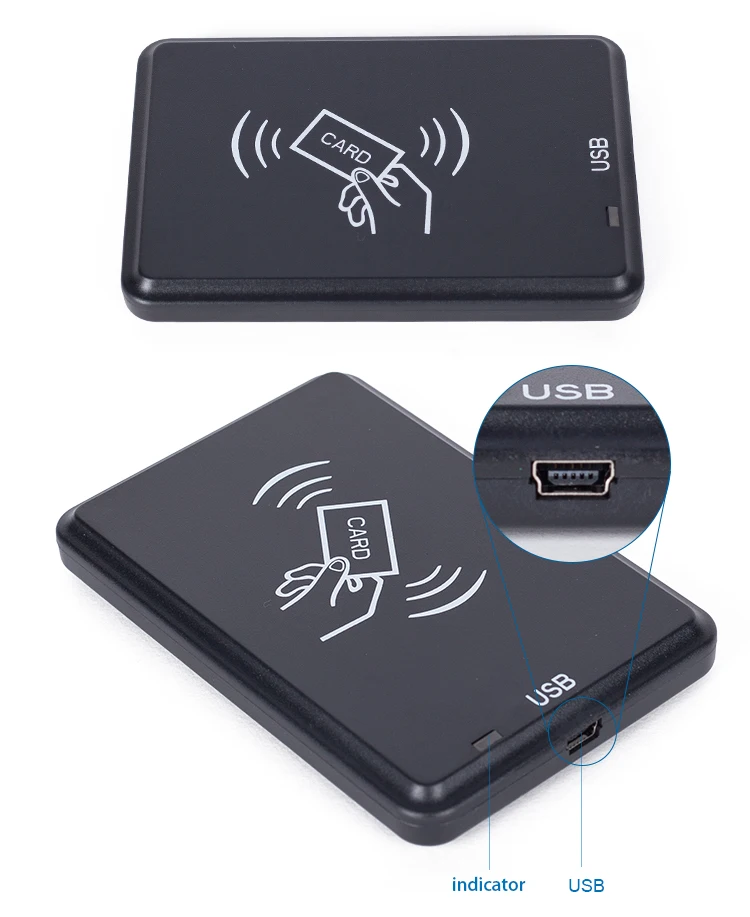 13.56mhz 16cm Reading Range Nfc Reader Usb Rfid Desktop Reader Writer ...