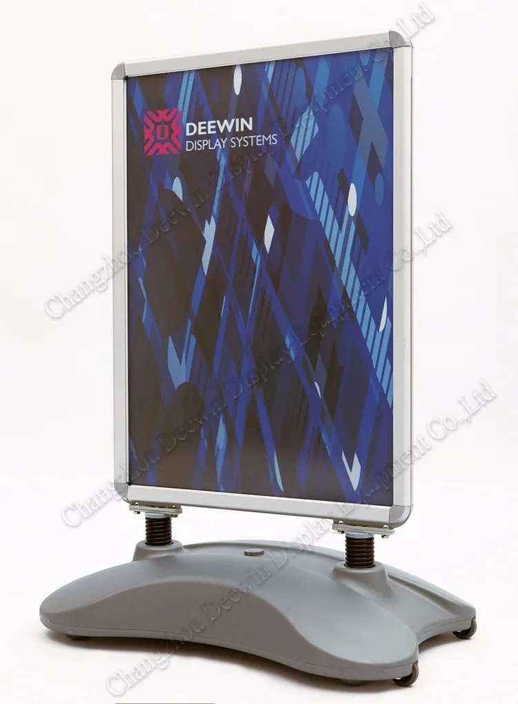 Outdoor Promotional Pavement Sign Aluminum Double Sided Poster Stands ...
