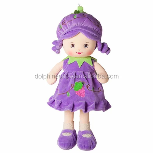 Custom Kid Dress-up Rag Doll Baby Cuddle Toys OEM Beautiful Plush Toys