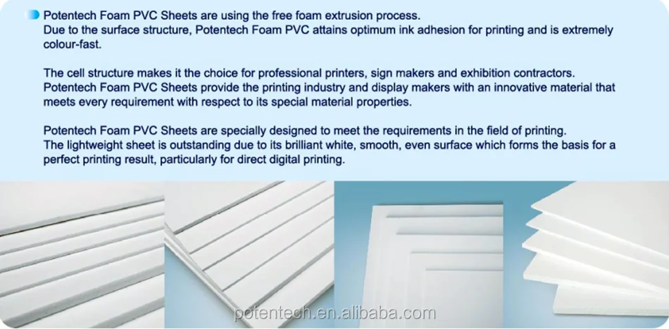 Potentech PVC Foam Sheet for Display Boards Durable Flat & Fade ...