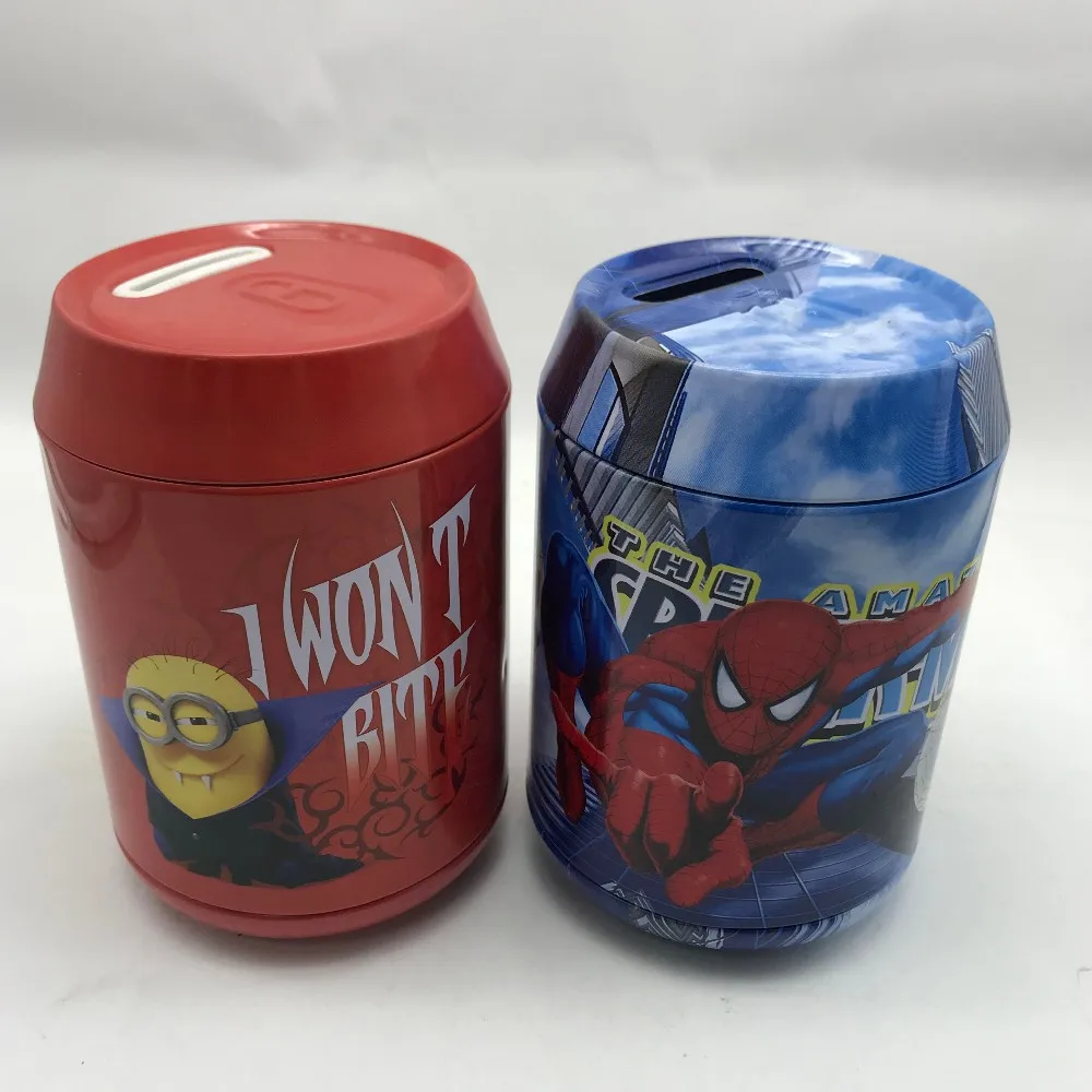2019 Hot Whole Sale Custom Tin Coin Bank Coke Can Shape Metal Money Tin ...