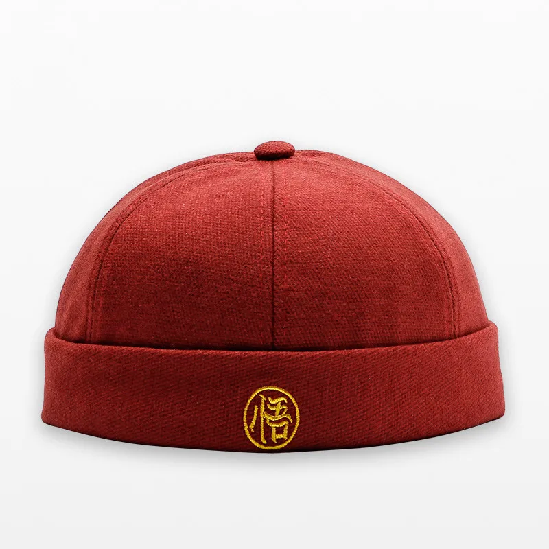 Adjustable Unisex Adult Retro Chinese Epiphany Style Rolled Cuff Skull ...