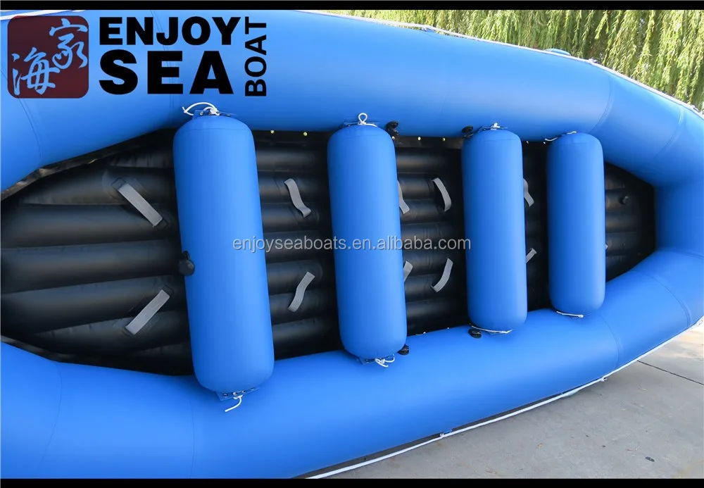 Heavy Duty Double Floor River Boat Whitewater Rafting 8 Persons River ...