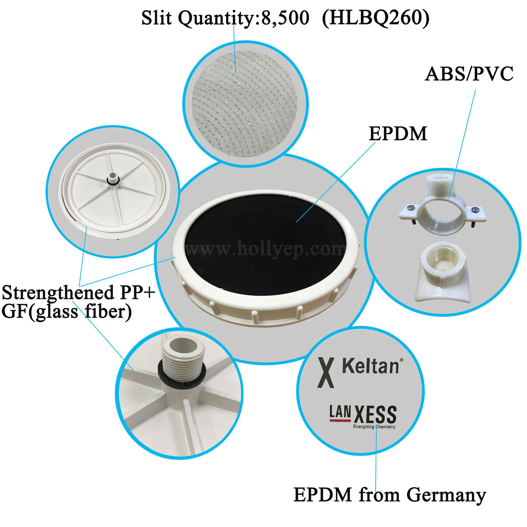 Cheap Epdm Membrane Fine Bubble Disc Diffuser - Buy Membrane Disc ...