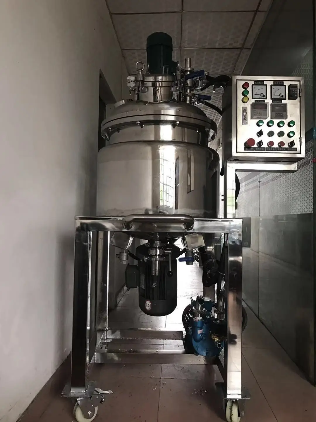 100l Electric Heating Stirring Tank,Vacuum Defoaming Machine,High Shear ...