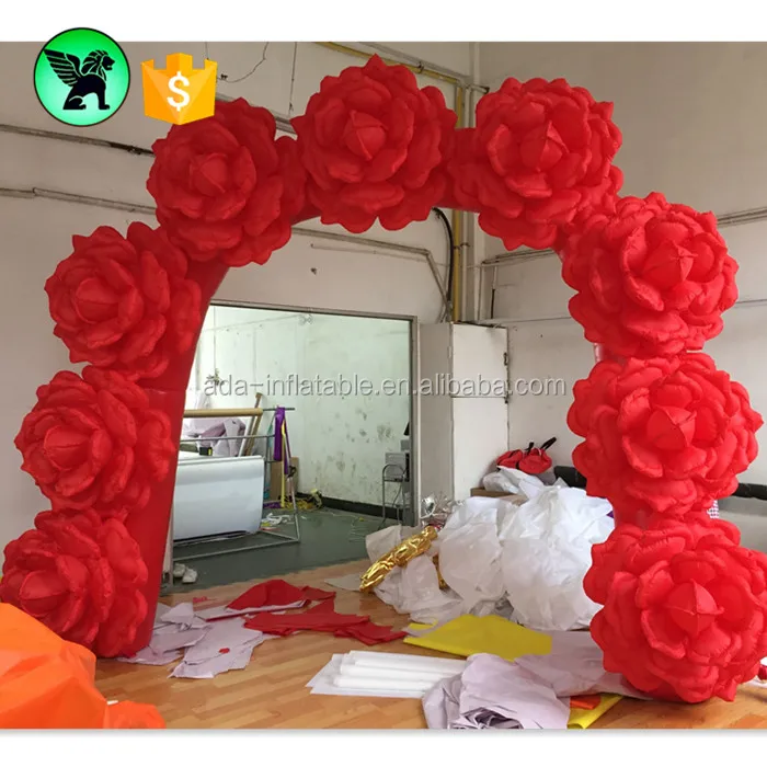 10ftx10ft Inflatable Flower Arch 3m Flower Arch Inflatable For Event ...