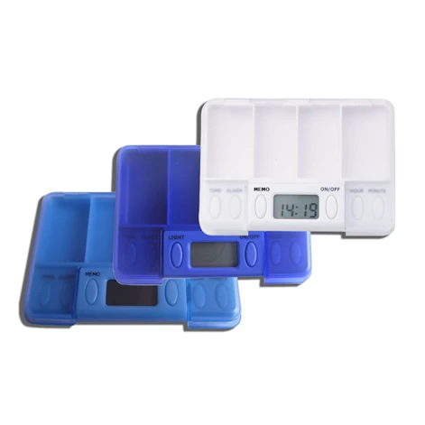 Timed Lock Box for Medication - 6 Compartments Pill Organizer