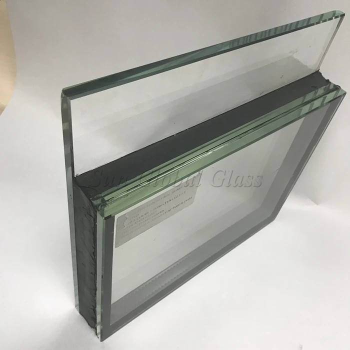 33.52mm Laminated Insulating Glass Argon Gas Space Insulated Glass ...