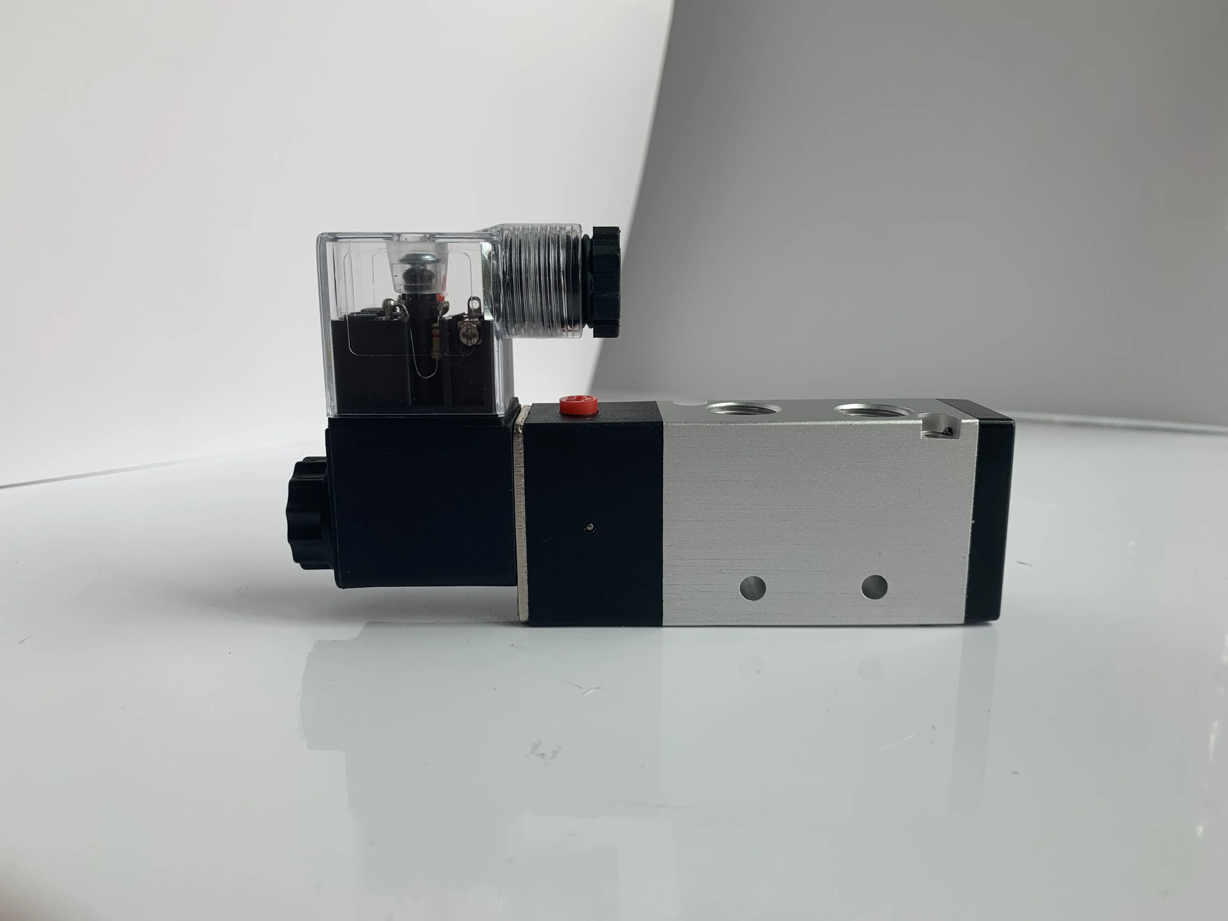 4V410-15 5/2 Way DC24V DC12V AC110 AC220 Aluminum Alloy Single Coil ...