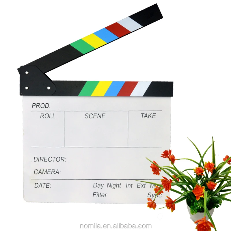 27.5*30cm Director Movie Film Cut Action Board Plank Dry Erase Scene ...