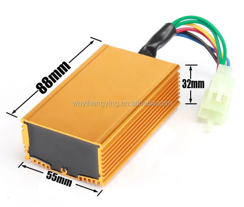 Gold 6 Pin Motorcycle Racing CDI for Cg125-250cc Dirt Bikes