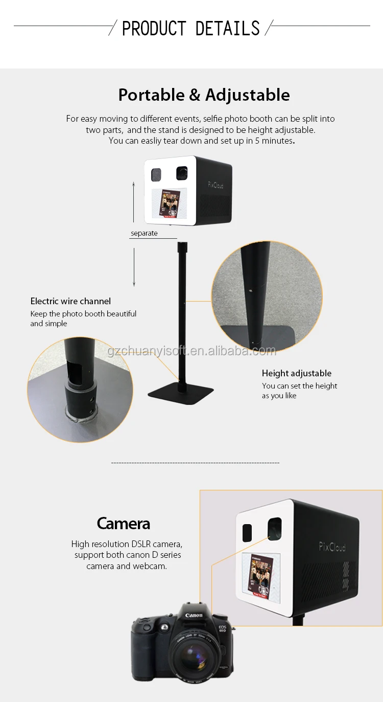 Best Mini Portable Photo Booth Kiosk Built In Color Printer - Buy Mini ...