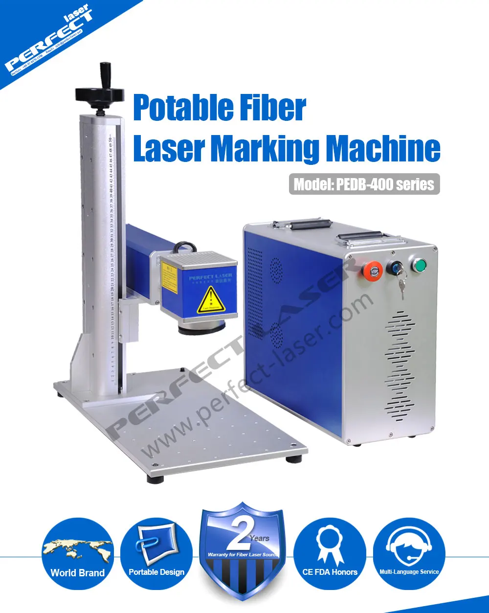 Perfect Laser - 20w Marker Name Sign Steel Utensils Marking Engraving ...