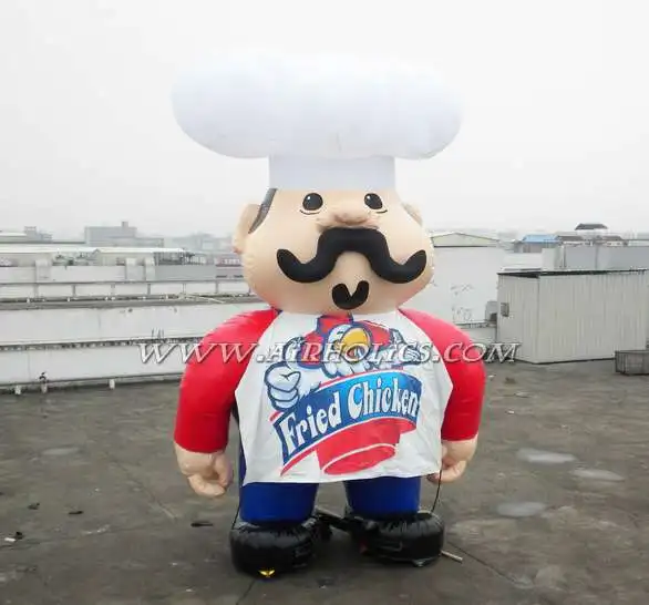 Commercial Grade PVC Tarpaulin Inflatable Giant Chef/ Inflatable ...