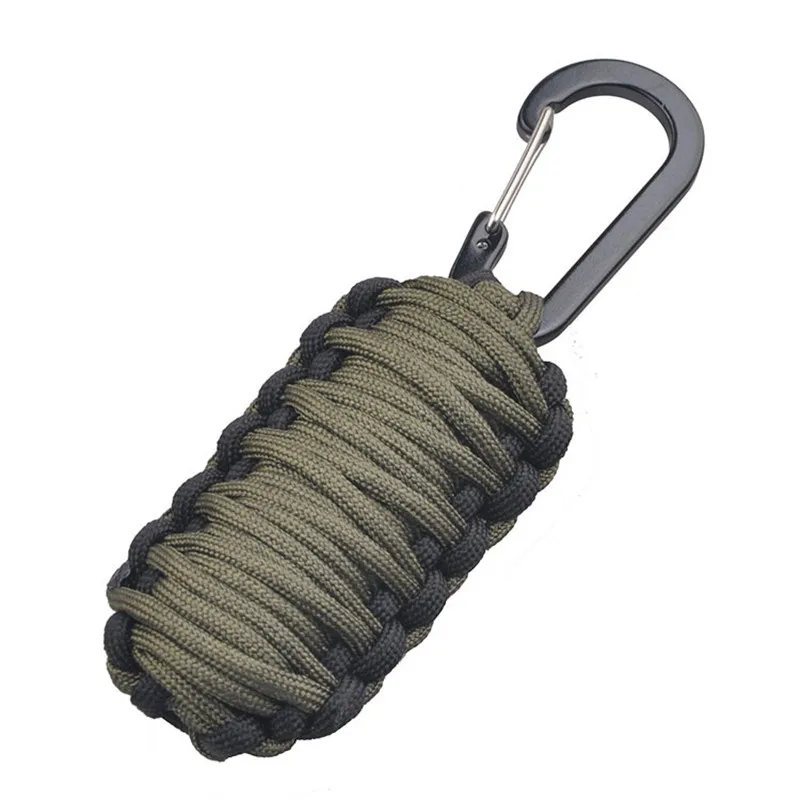 Outdoor Camping Gear Carabiner 550 Paracord Survival Kit Fishing Kit ...