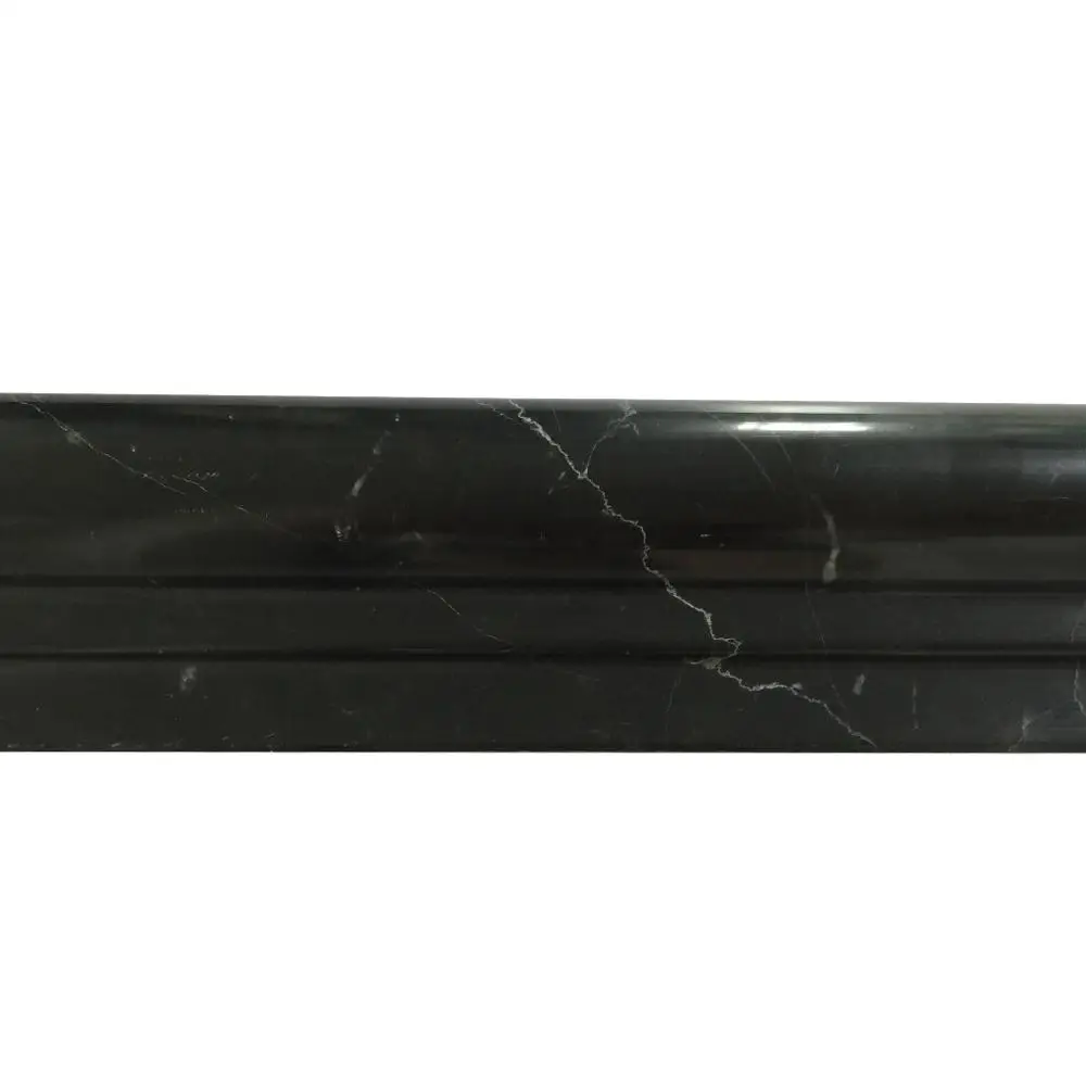 Nero Marquina Black Marble Border Liner Tile for Wall Decoration