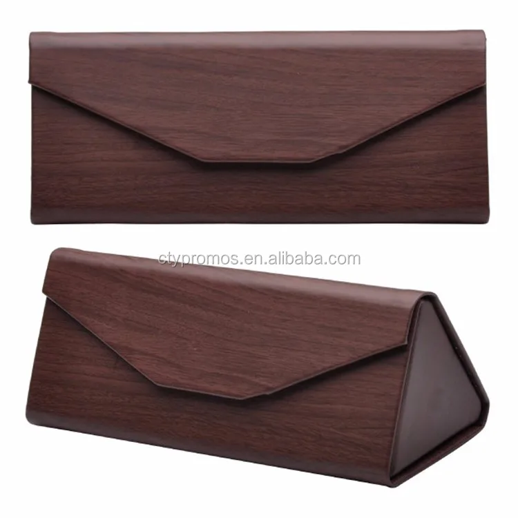 Magnet Folding Triangle Eyeglasses Case with Custom Logo