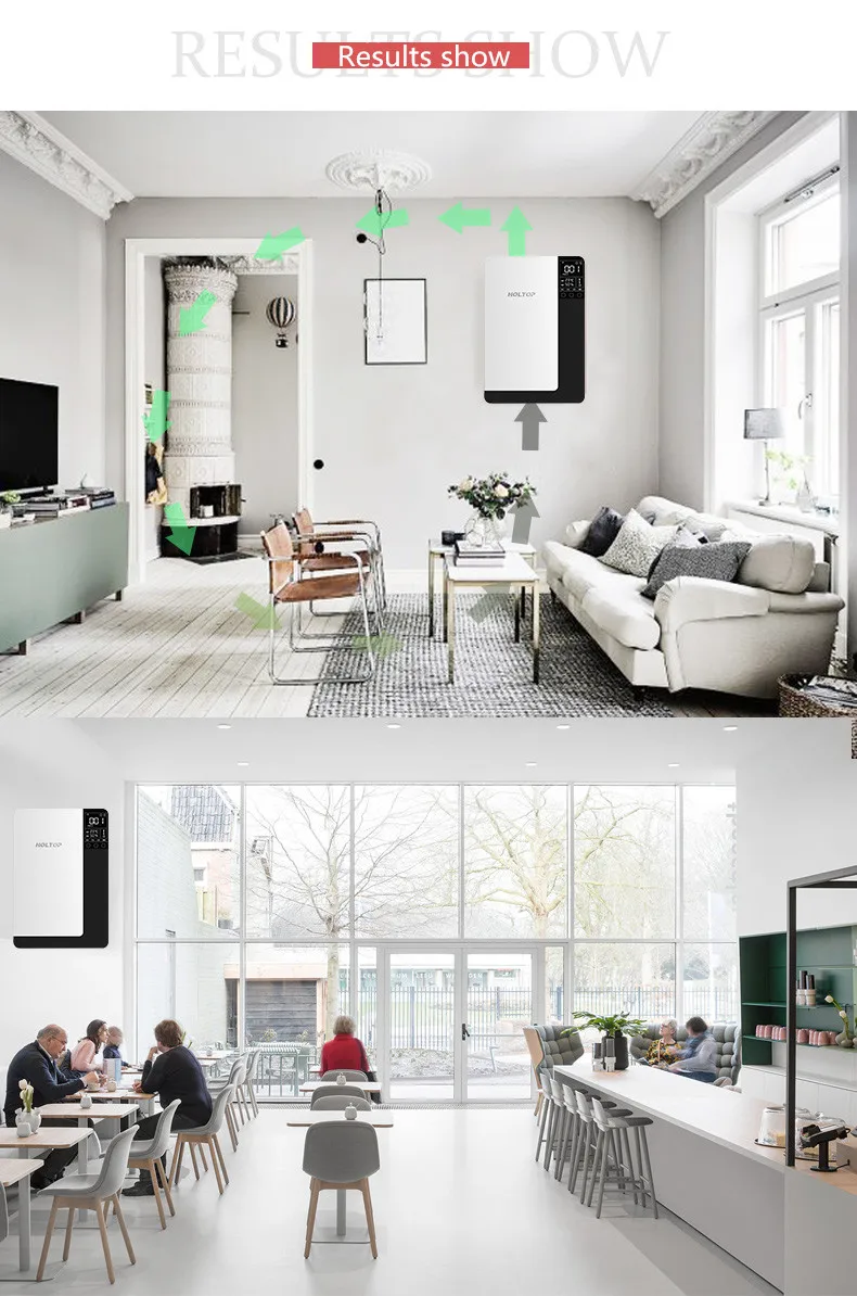 Mini Air Heat Exchanger Wall Mounted Air Recuperator Heat Recovery ...