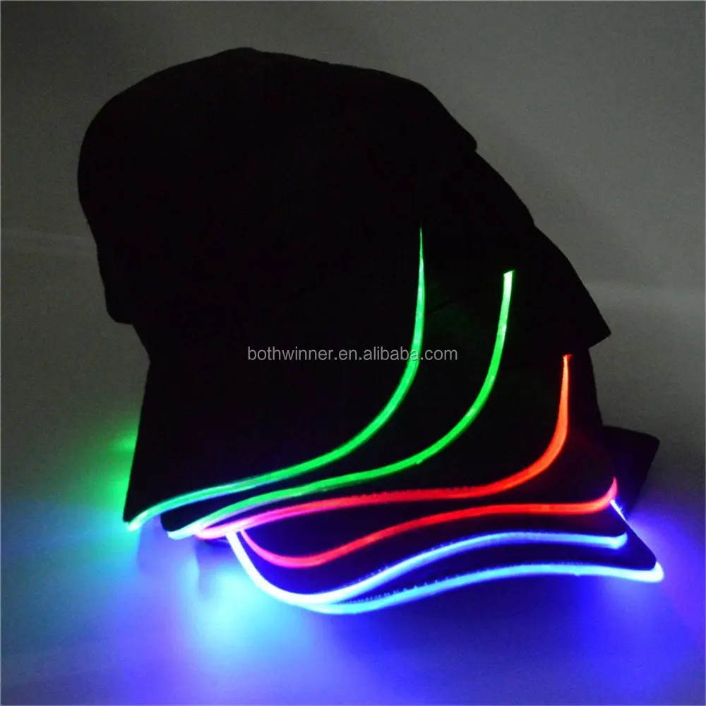 Hight Quality Led Flashing Hat S1yjd8 Led Optical Fiber Blank Cotton ...