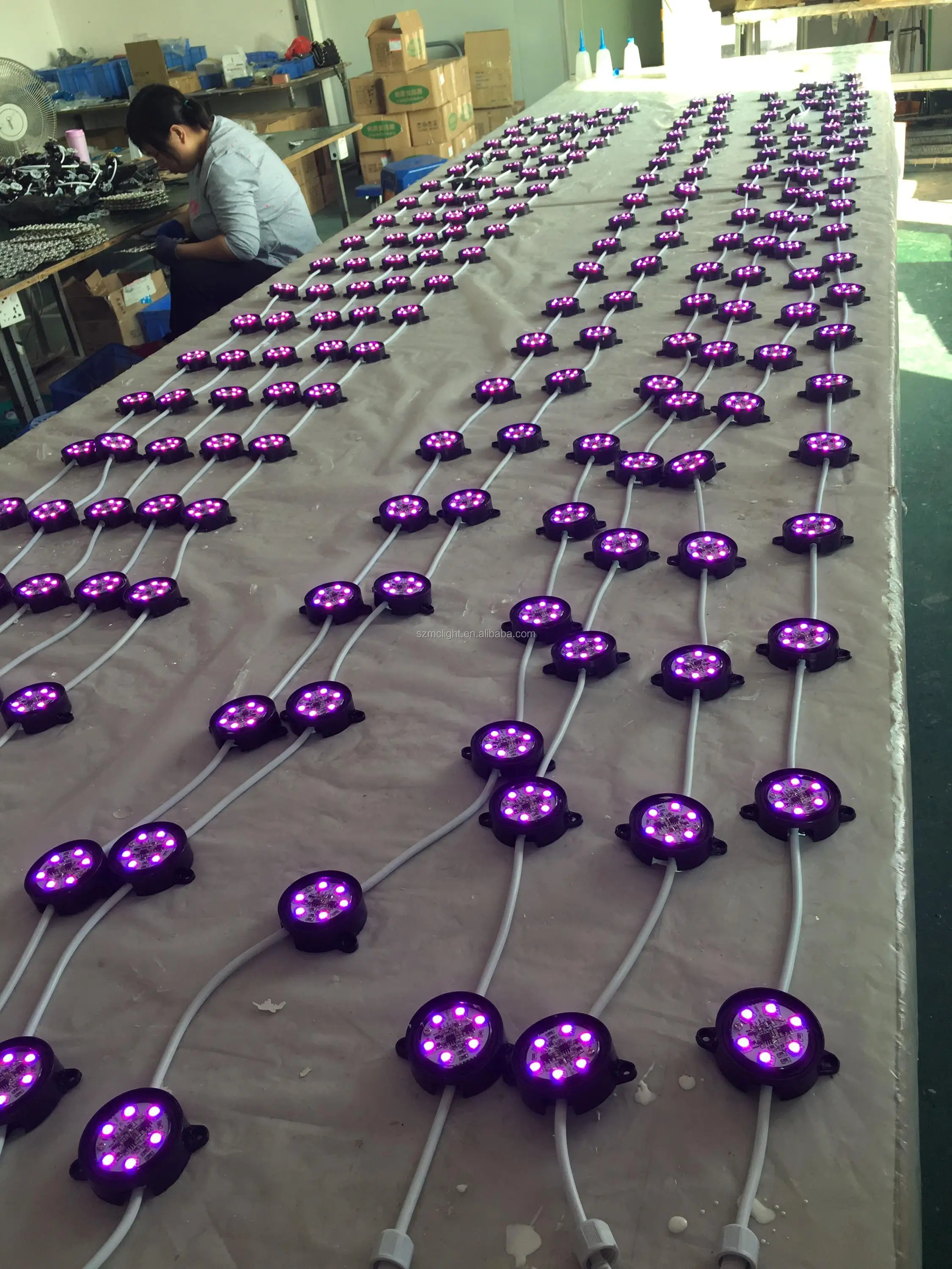 50mm 7 Pixel Rgb Led Pixel Full Color Digital Point Source Light - Buy ...