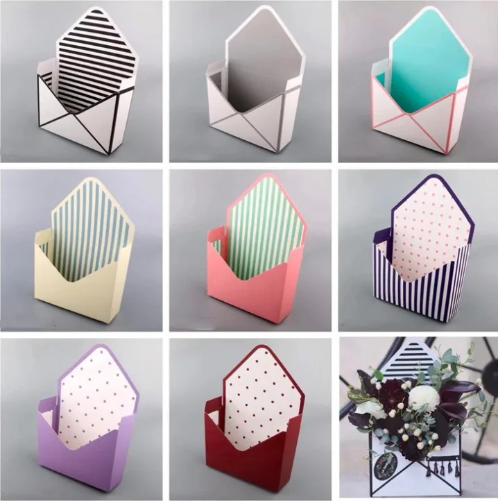 Envelope Shaped Foldable Bouquet Cardboard Gift Box