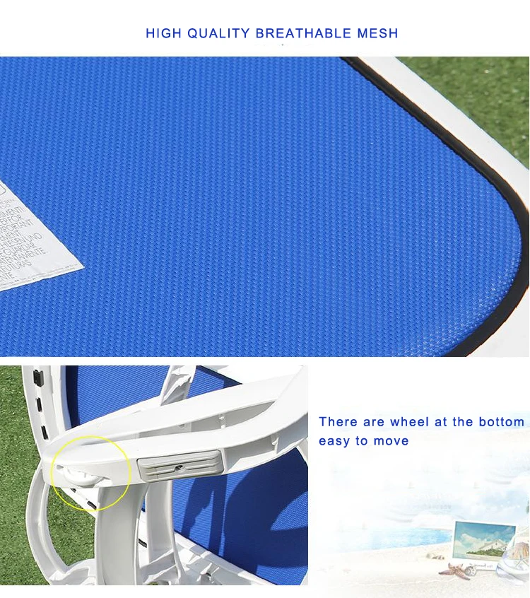 Adjustable Plastic Beach Lounge Chair Mesh Swimming Pool Chair - Buy ...