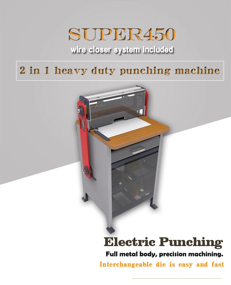 Heavy Duty Calendar Paper Hole Punching Machines for Notebooks