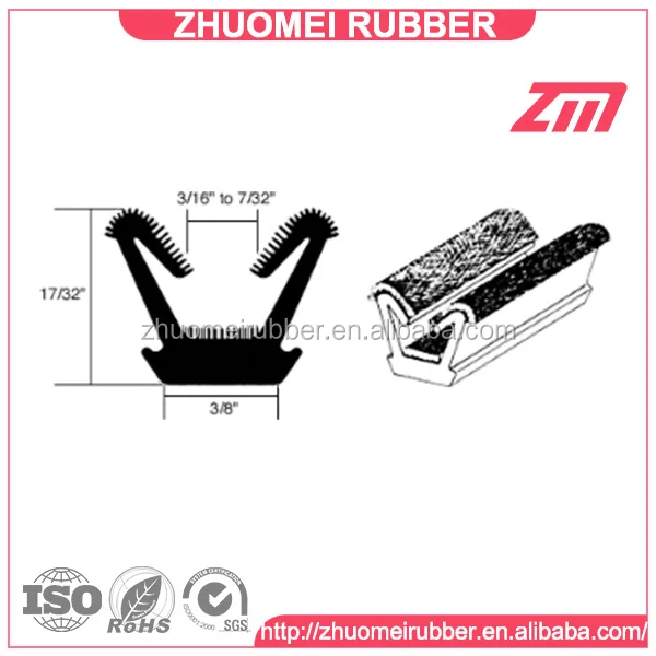 Flocking Rubber Sliding Window Glass Channel - Buy Sliding Glass ...