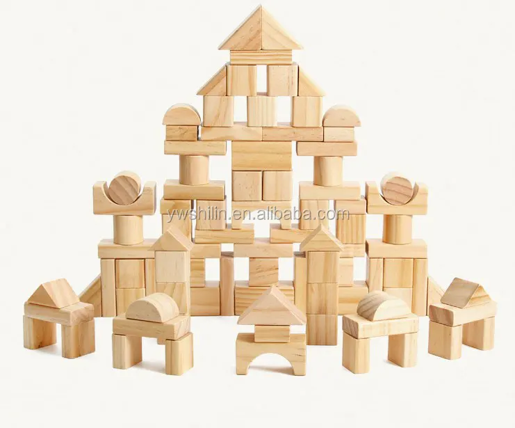 New Design Wooden Large Building Blocks Solid Wood For Outdoor Toys ...