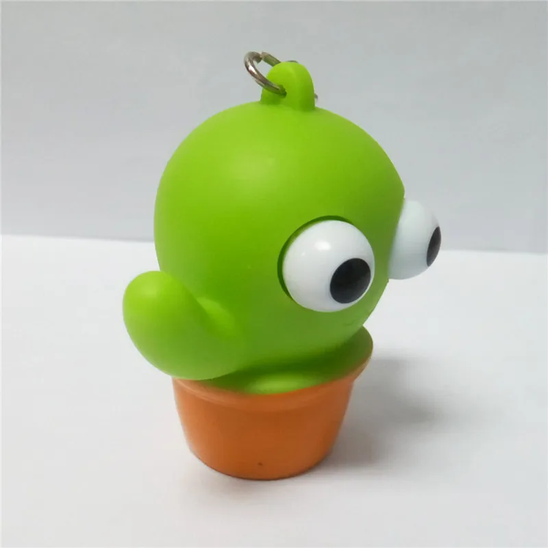 Cute Cactus Eye Popper Keychain - 3D Custom Cacti Soft PVC