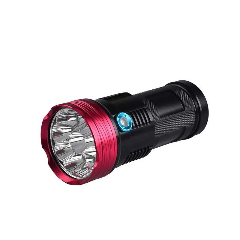 Portable Bright 10000 Lumen Flashlight 10x Xm-l T6 3 Light Modes ...