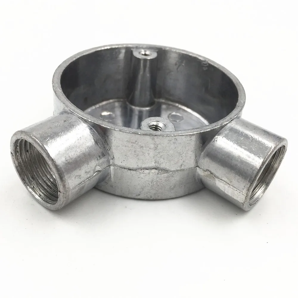 Two Way 20mm Bs4568/bs31 Gi Electrical Conduit Junction Box - Buy ...