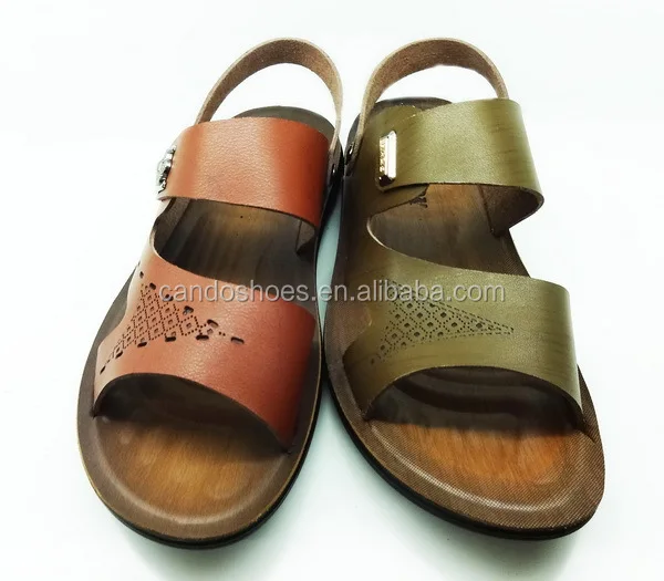 2018 Men Sandal Pu Injection Sandal Durable Beach Shoes,Mens Leather ...