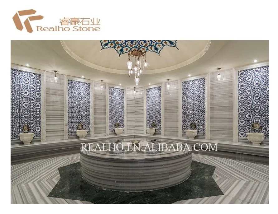 Turkish Bath Kurnas Marble Basins for SPA - Modern Design