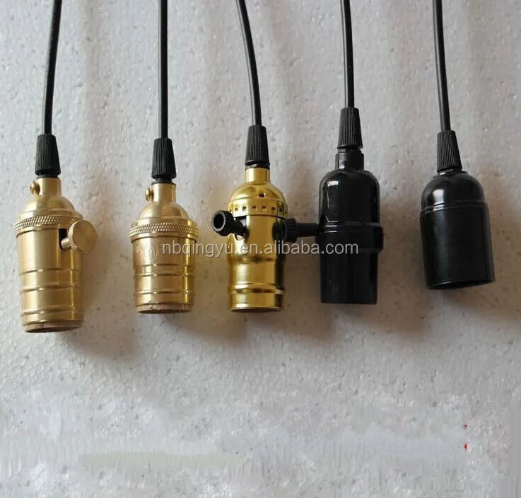 Lamp Holder Fitting Kit For Antique Lamp Cord E27 Lamp Holder With Wire ...