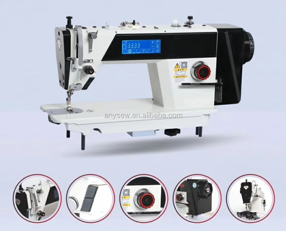 Pa-g4 Full Automatic Touch Screen Lockstitch With Computerized Puller Sewing Machine Industrial ...
