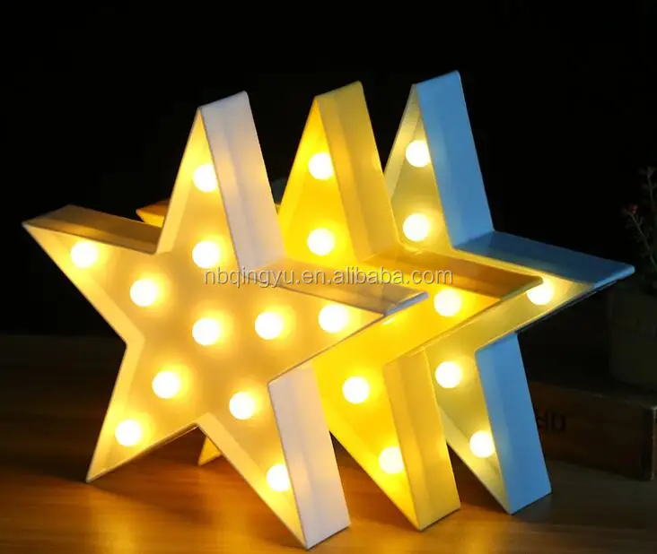 Marquee Light Star Shaped LED Lamp - Kids’ Wall Decoration