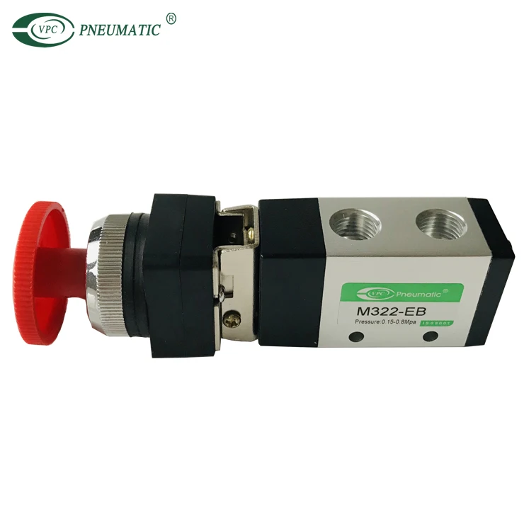 MOV Series M322 Push Button Valve - Pneumatic Control