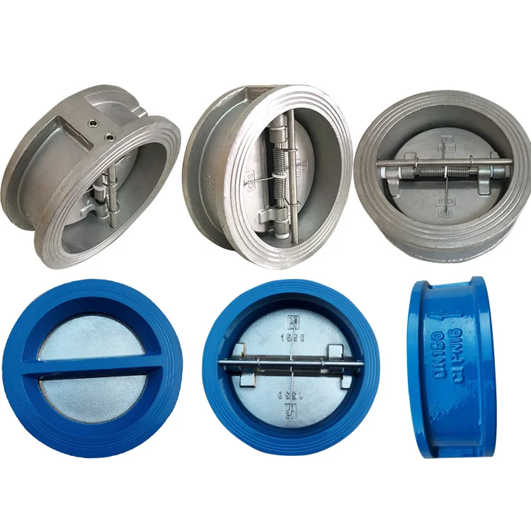 12" Dn250 Wafer Dual Plate Butterfly Check Valve Pn16 Dh77x With ...