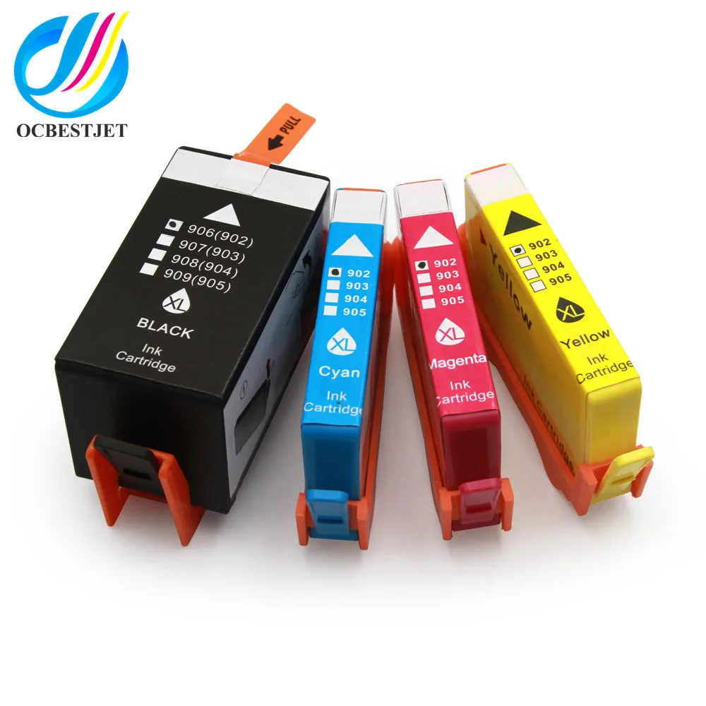 Ocbestjet Fur HP 902 902XL 906 906XL Tinte Patrone Fur HP902 Tinte 6954 6960 6962 6968 6975 6978 Drucker nordamerika