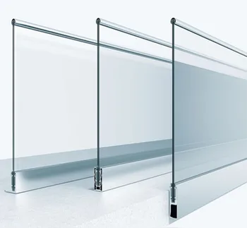 Invisible Hand Price Parapet Staircase Glass Railing Design - Buy ...