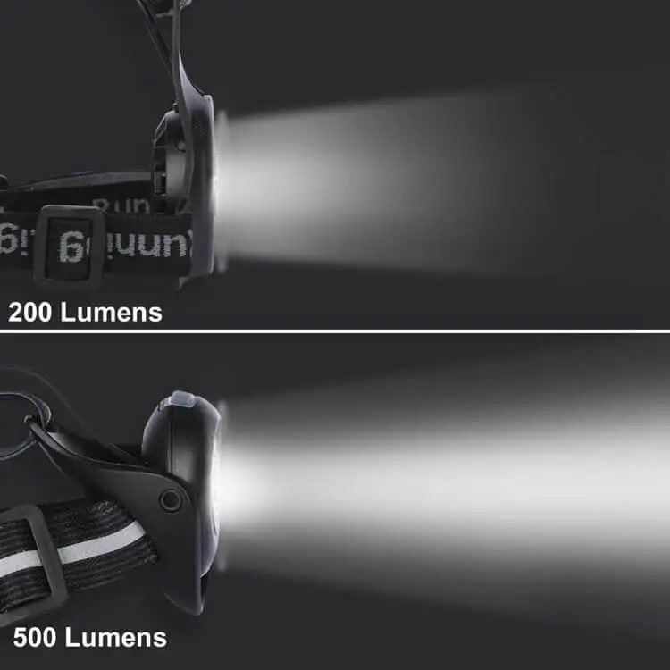 500 Lumen Led Chest Light Back Warning Light Reflective Strap Head ...
