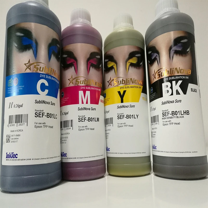 Hot High Quality 100ml Inktec Smart Dye Sublimation Korean Black Ink ...