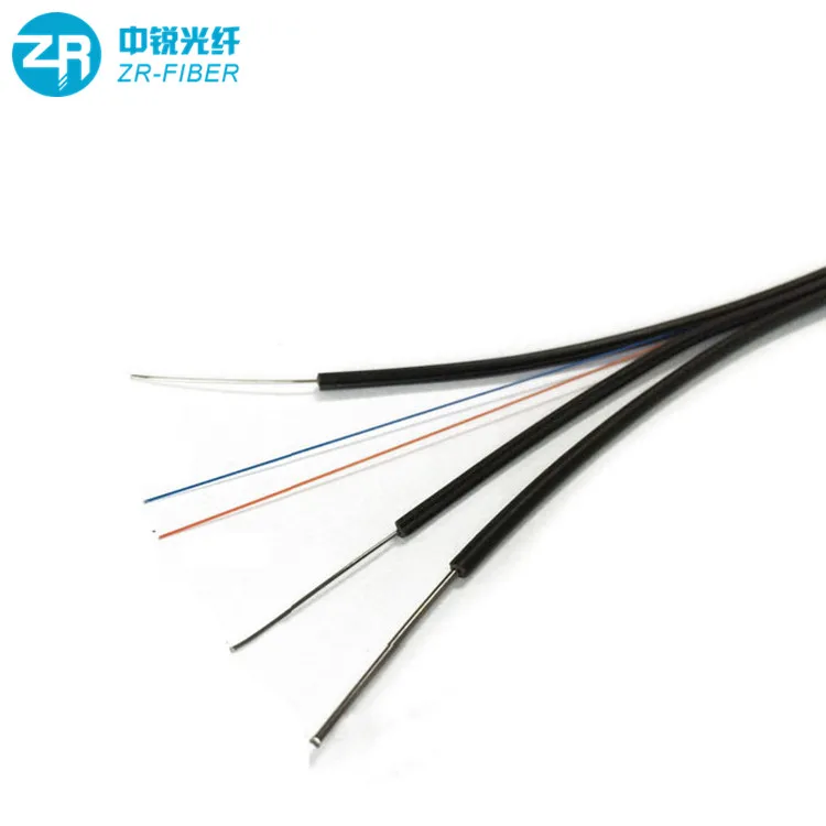Kabel Fiber Optik Dropcore 2 Inti 1000 M 100 M 1 Wire Fiber Optic 1 2 ...
